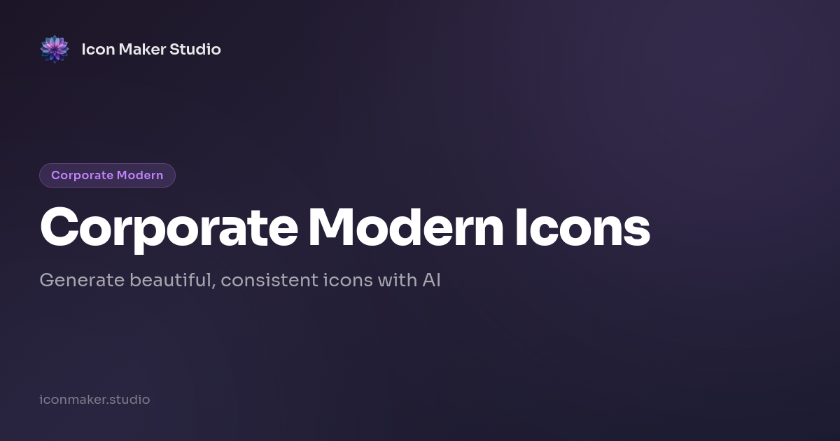 Corporate Modern Icon Generator - Professional Business Icons | Icon ...