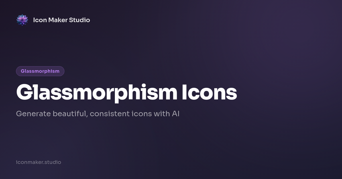 Glassmorphism Icon Generator - Elegant Glass Effect Icons | Icon Maker ...